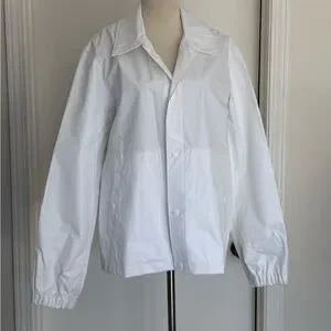 Helmut Lang | Jackets & Coats | Helmut Lang White Stadium Jacket Nwt ...